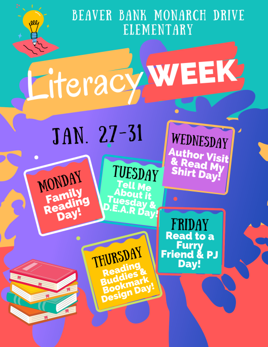Literacy Week- Jan. 27-31 | Beaver Bank-Monarch Drive Elementary